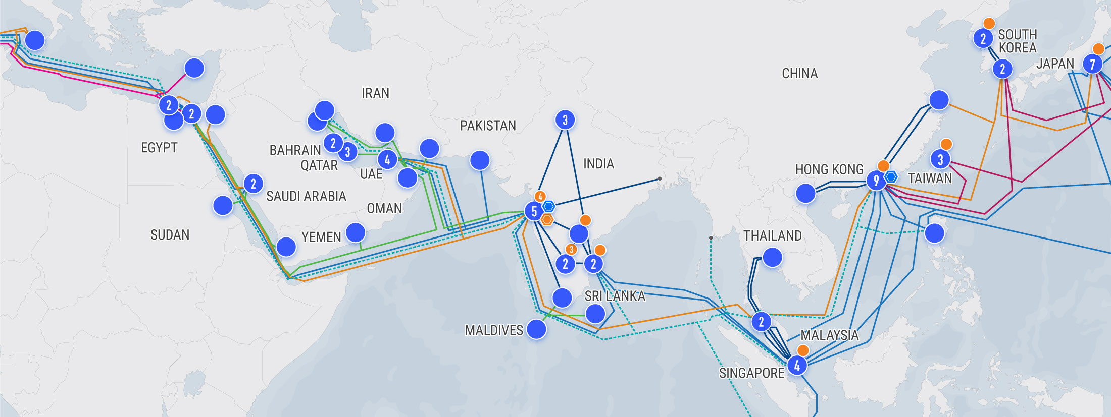 Network Maps | Global Cloud Xchange Network Maps | Global Cloud Xchange
